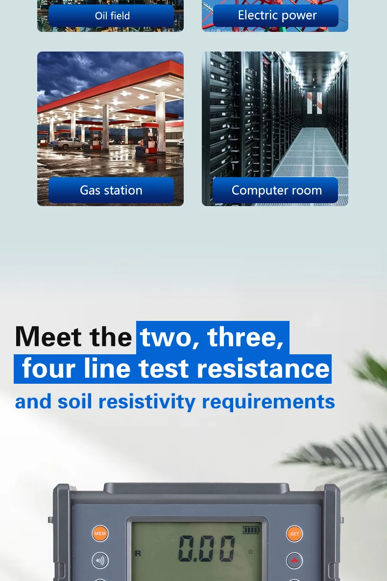 FR3010E Ground Resistance Test Meter - Precision & Reliability