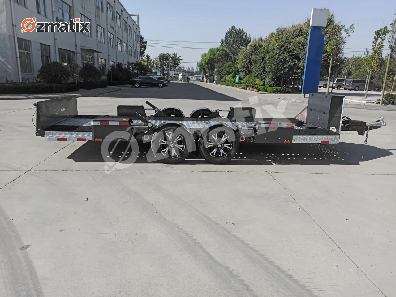 Low Profile Racing Car Trailer - Hydraulic Lift, Low Ground Clearance ...