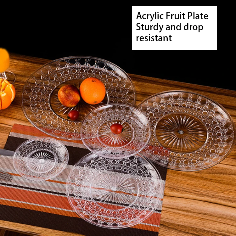 Custom Creative Ceramic Acrylic Fruit Plate - Durable & Stylish