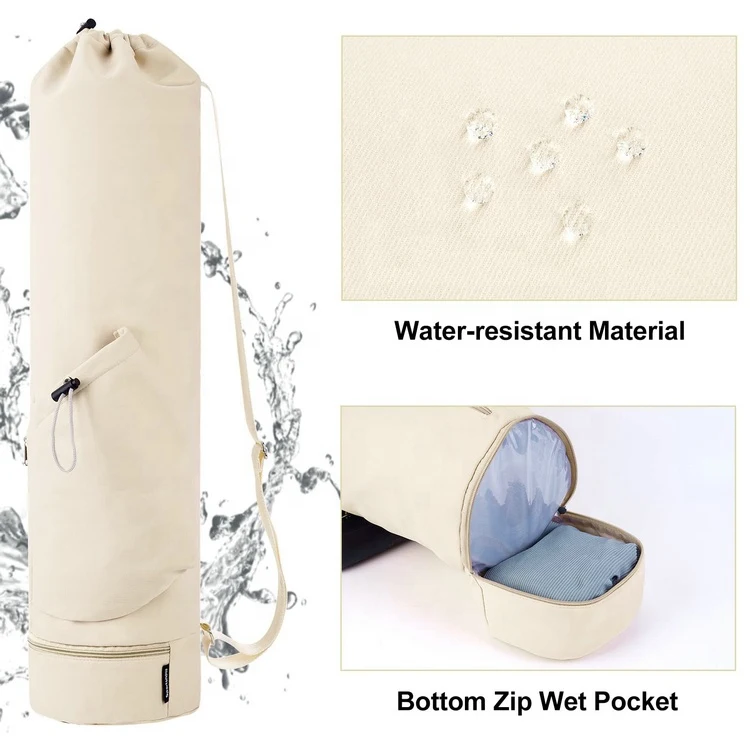 Wholesale Mufti Functional Eco-friendly Cotton Canvas Yoga Mat Gym Bag ...