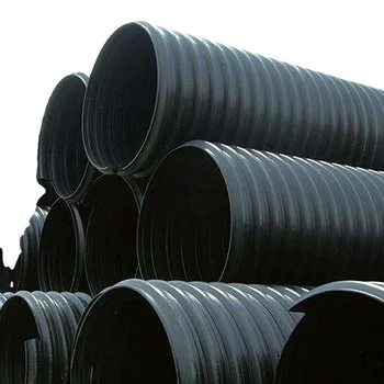 Large Diameter Plastic Drain Pipe Steel Belt Composite Spiral Bellows ...