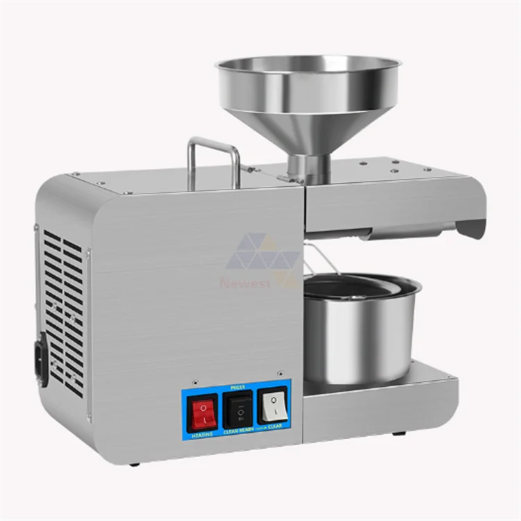 Easy Operation Cold and Hot Kitchen Oil Presser Extractor Peanut ...