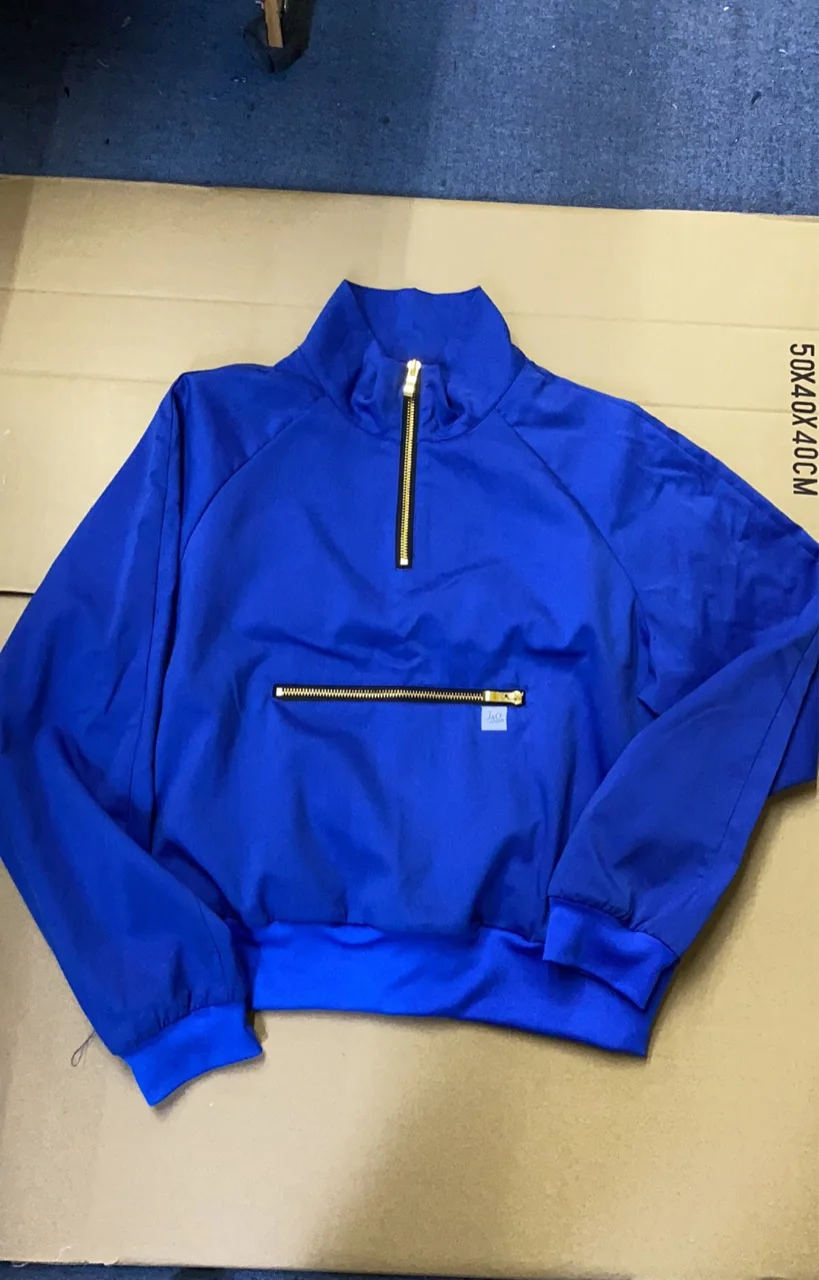 Modern Hospital Staff Work Wear Scrubs Uniforms Sets With Zipper Anti ...