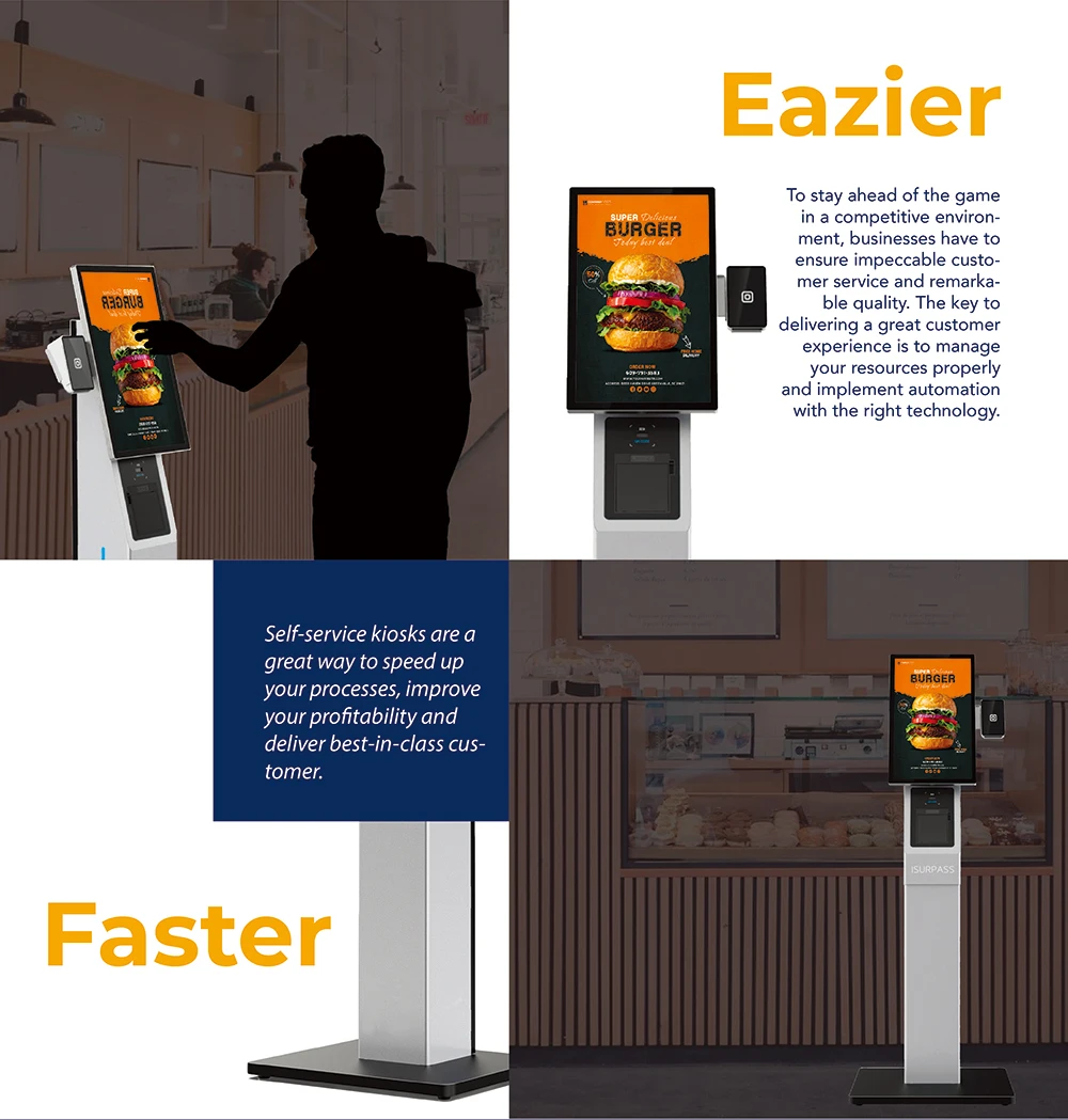 Isurpass Kiosk Bills Interactive Touch Screen Digital Signage All In ...
