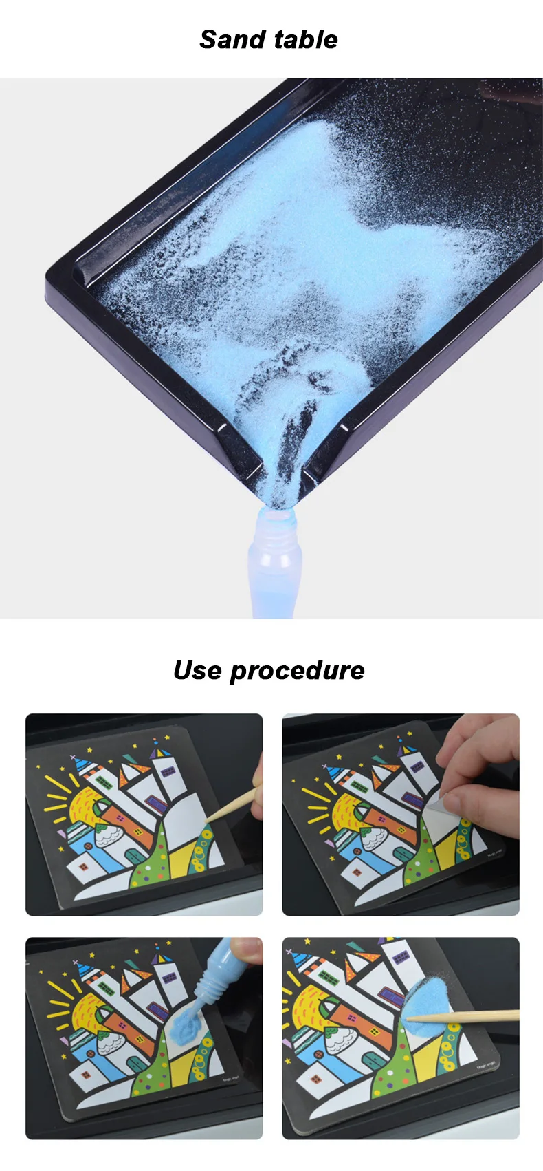 Diy 3d 10 Colors Sand Painting Drawing Toys - Buy Sand Painting Kit ...