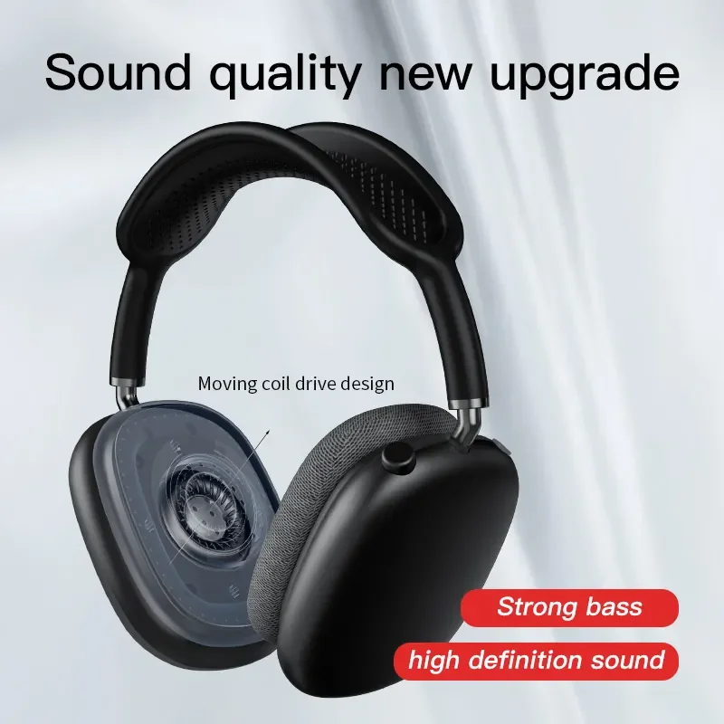 High Quality P9 Wireless Headphone Over Ear Stereo Hi-fi Headset Bass ...