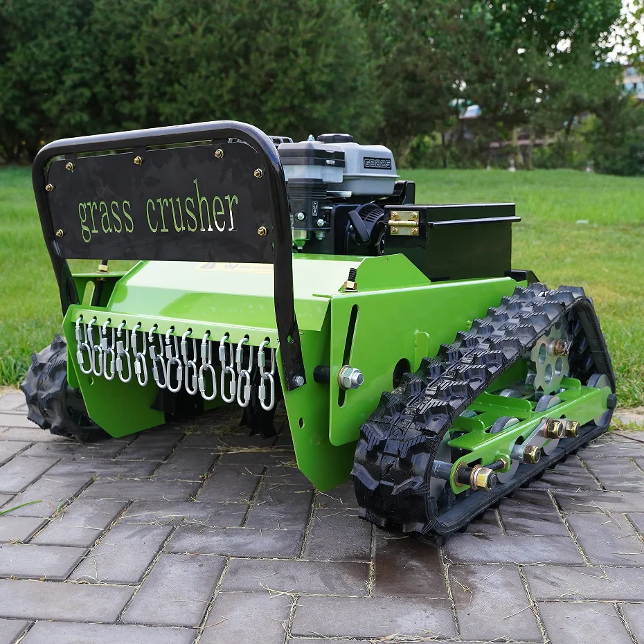 New System Automatic Grass Cutter Remote Control Tracked Lawn Mower CE EPA