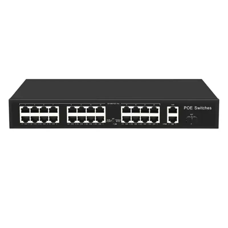 24-port Rack-mount Ethernet Poe Switch Network Application With Vlan ...