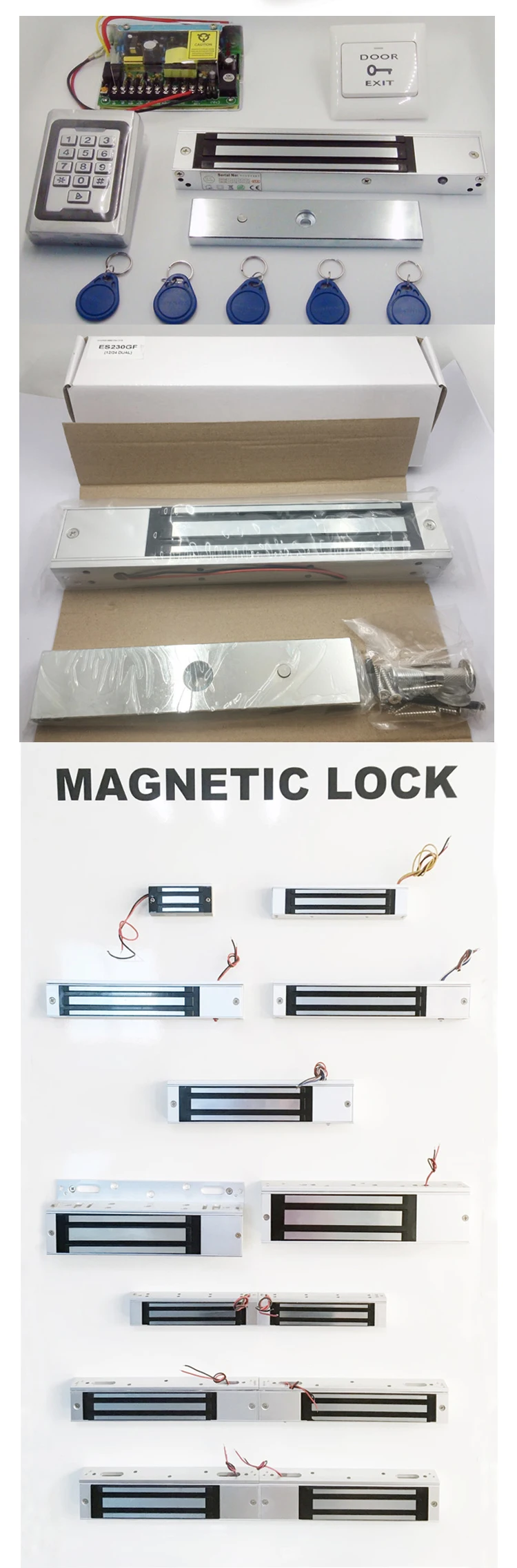 Elock 280kg/600lbs 12v Electric Electromagnetic Lock Em Weatherproof ...