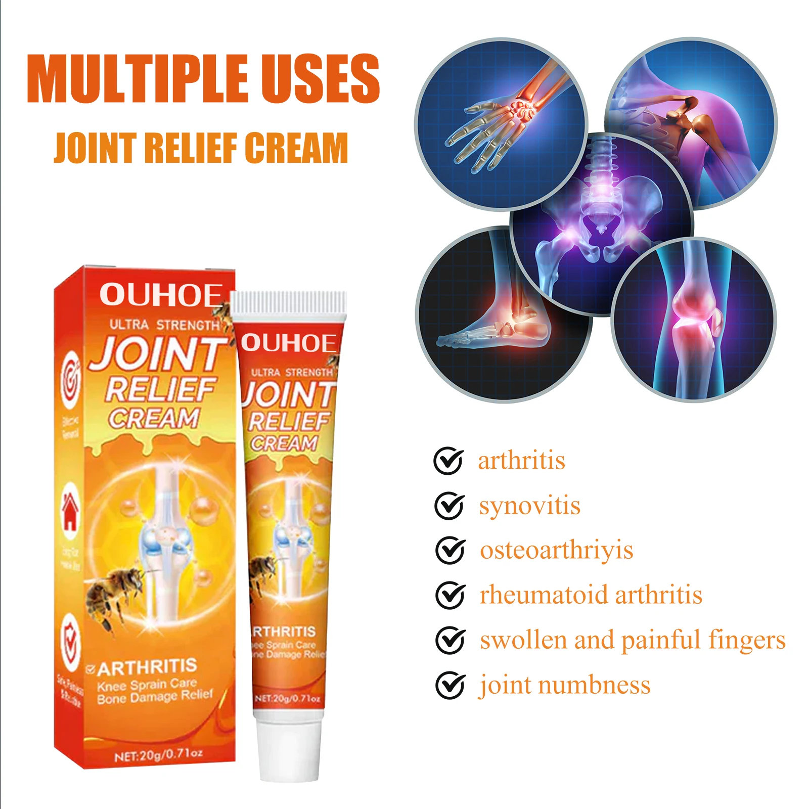 OUHOE Meniscus Pain Soothing Cream - Joint Relief Ointment