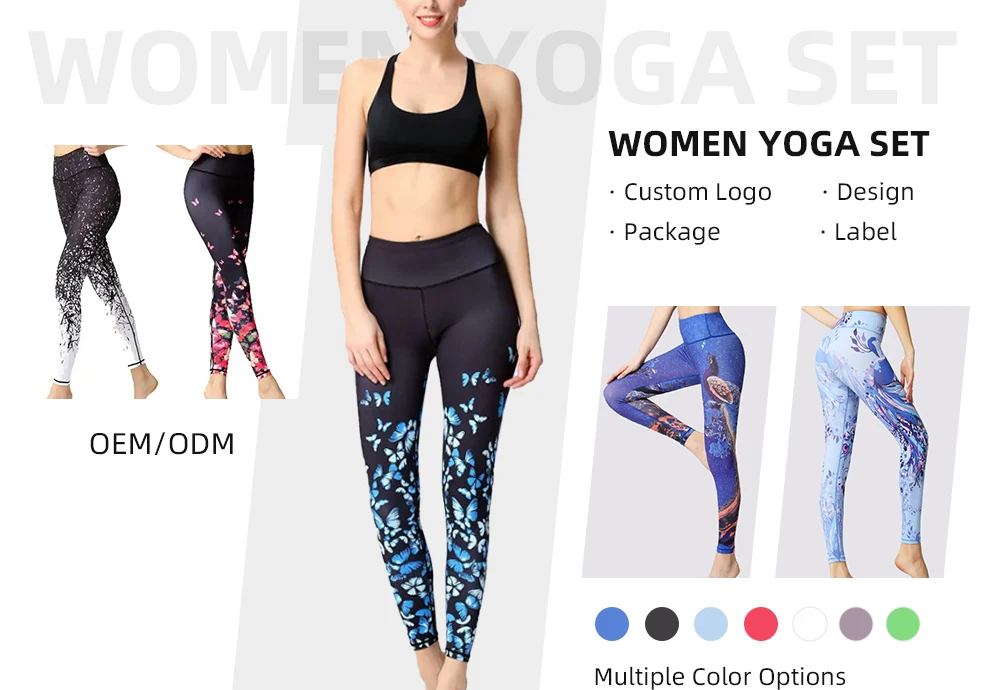 Wholesale Ribbed Long Sleeve Top Fitness Running Pants Two-piece Yoga Set Women's Seamless Gym ...