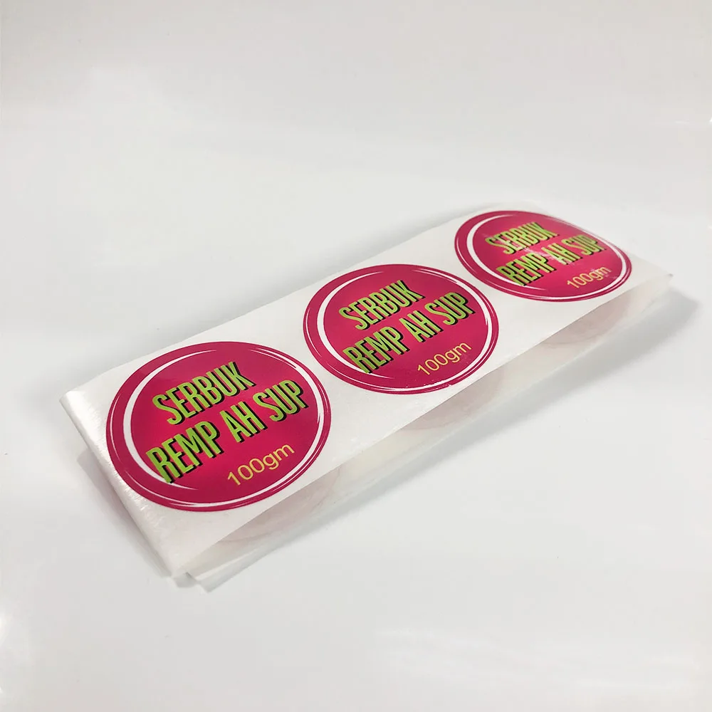 Custom Round 3d Label Printing Logo Waterproof Transparent Silicone ...