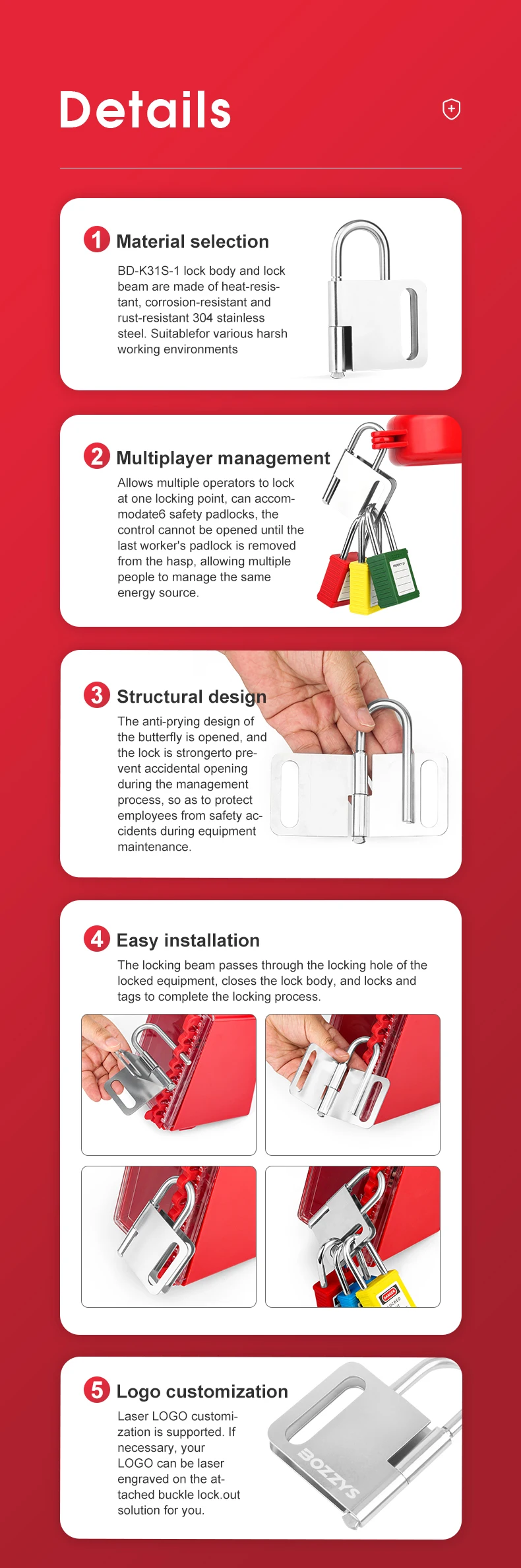 Interlocking Butterfly Tamper and Pry-proof Heavy Duty Steel Hasp ...