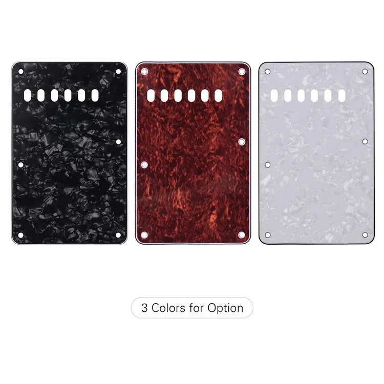 6 Holes 3-Ply Guitar Backplate Tremolo Back Cover Replacement for ST ...