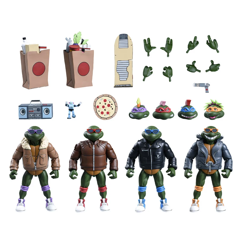 NECA 54381CARTOON PUNK TURTLES 7" SCALE ACTION FIGURES 4 PACK| Alibaba.com
