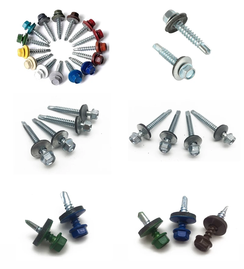 RAL Hex Washer Head Self-Drilling Roofing Wood Screw