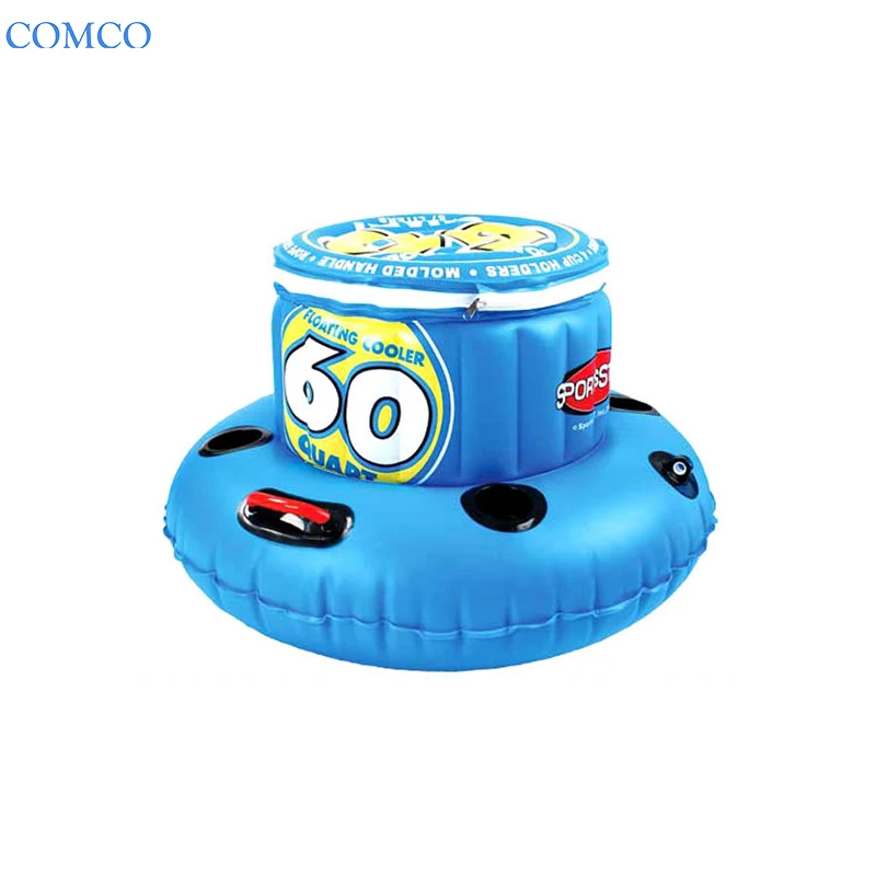 Inflatable Ice Bucket Box Drink Container Pool Floating Cooler ...