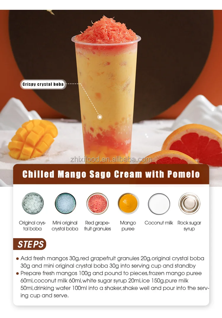 1kg Ready To Eat Mini Crystal Boba Pearls Kanten Agar Jelly For Bubble ...