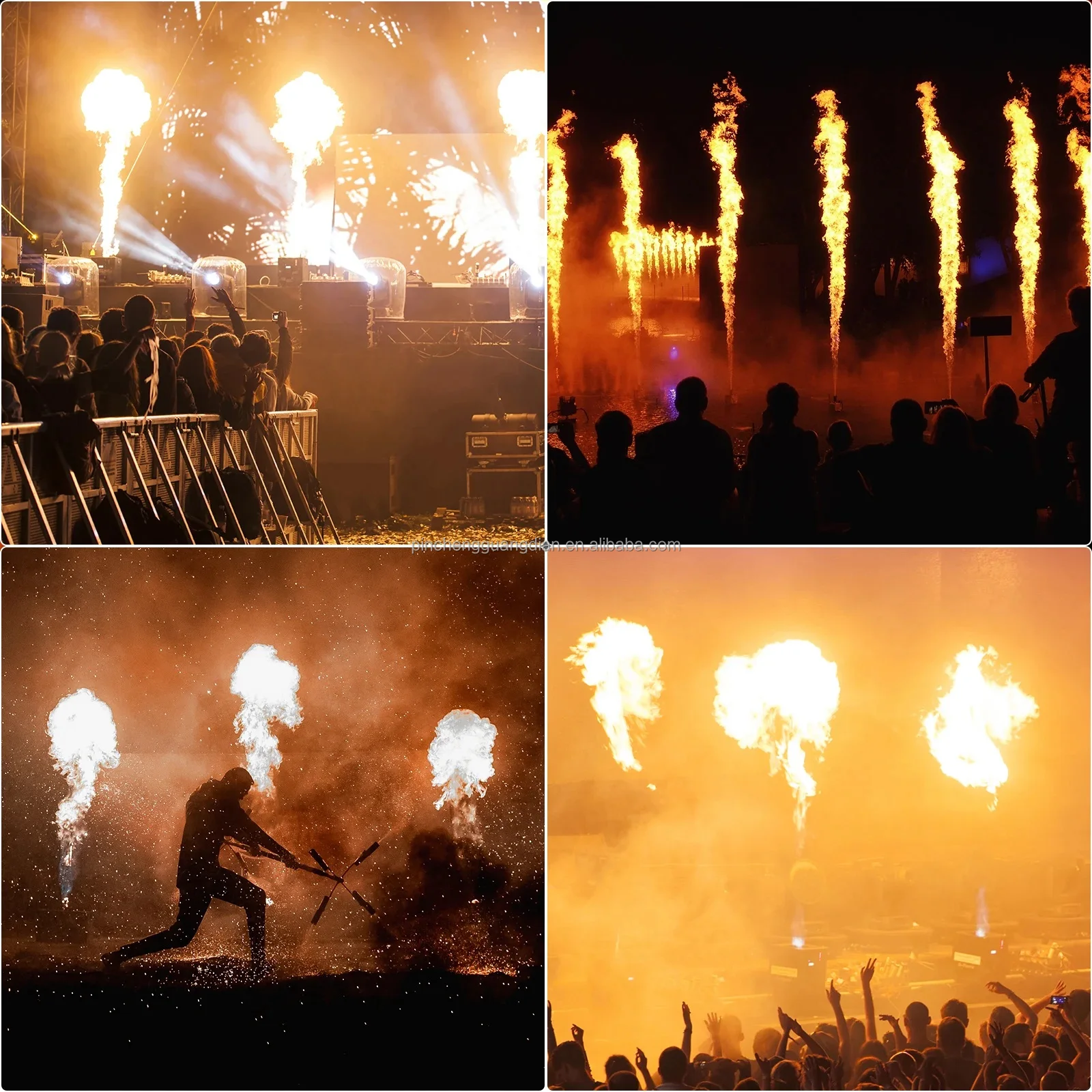 200W Stage Effects LPG Flame Machine - DMX Moving Head
