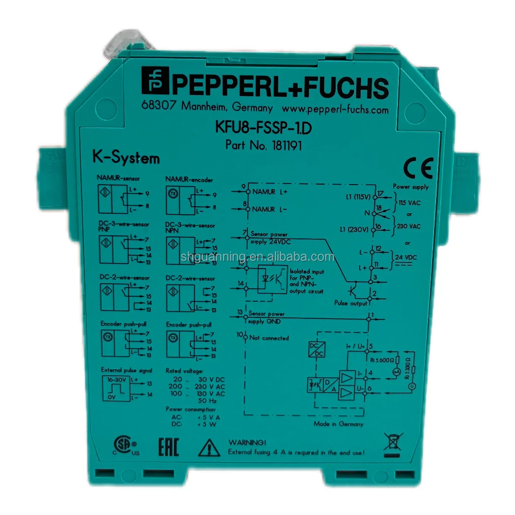 Original Authentic Spot Safety Barrier Pepperl+fuchs Kfu8-fssp-1.d In ...