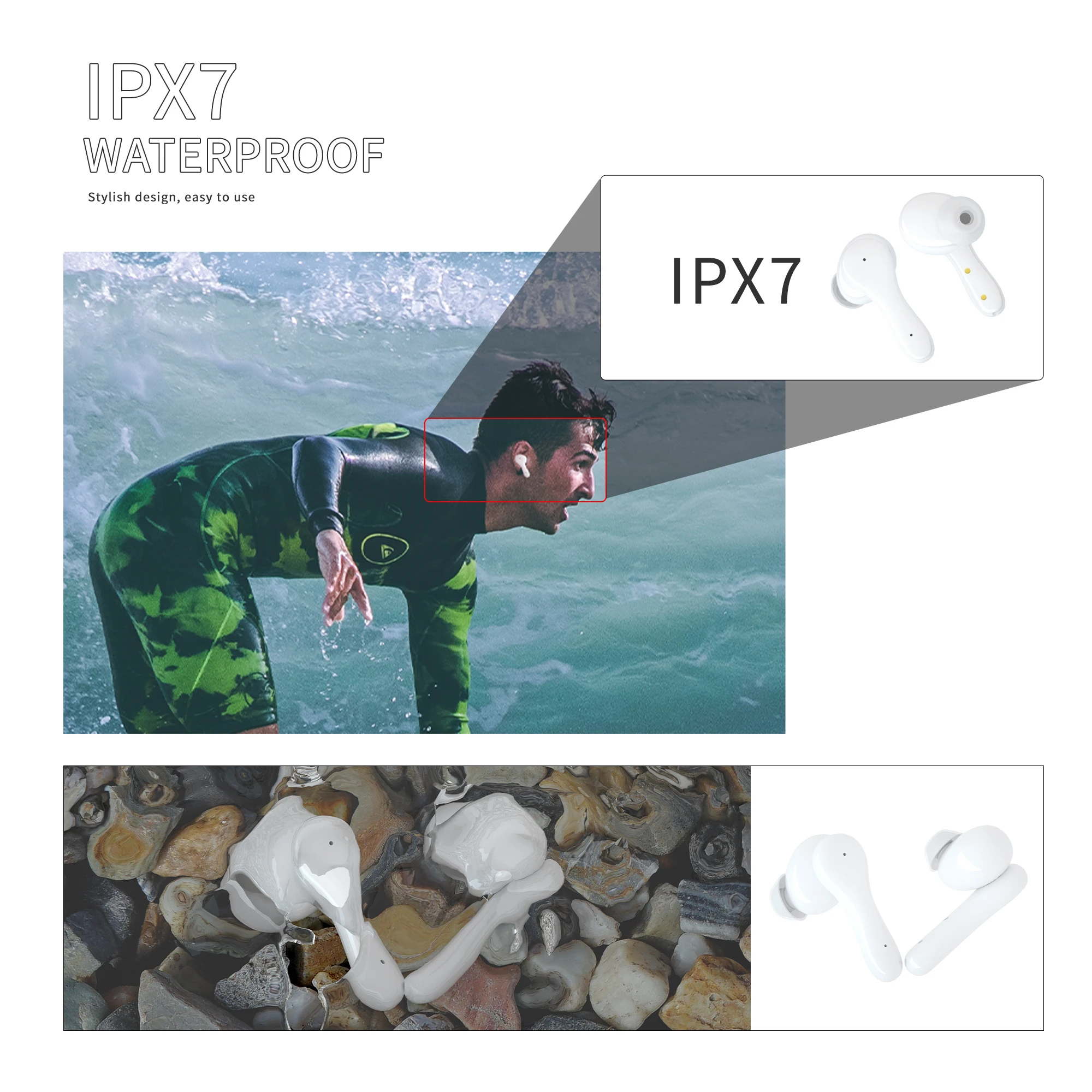 Hybrid Anc Enc Tws G02 Earbuds Wireless Headphone 5.2 2 Mic Noise ...