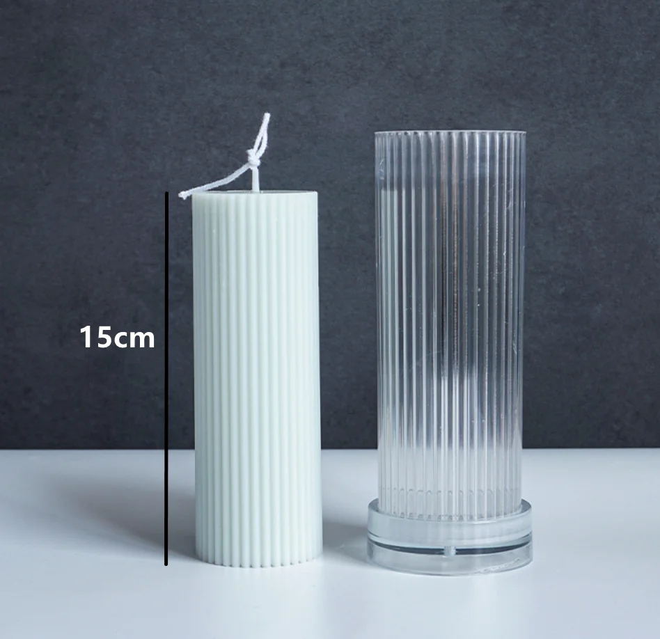 Various Shapes Geometric Cylinder Roman Pillar Candle Molds Fine Tooth ...