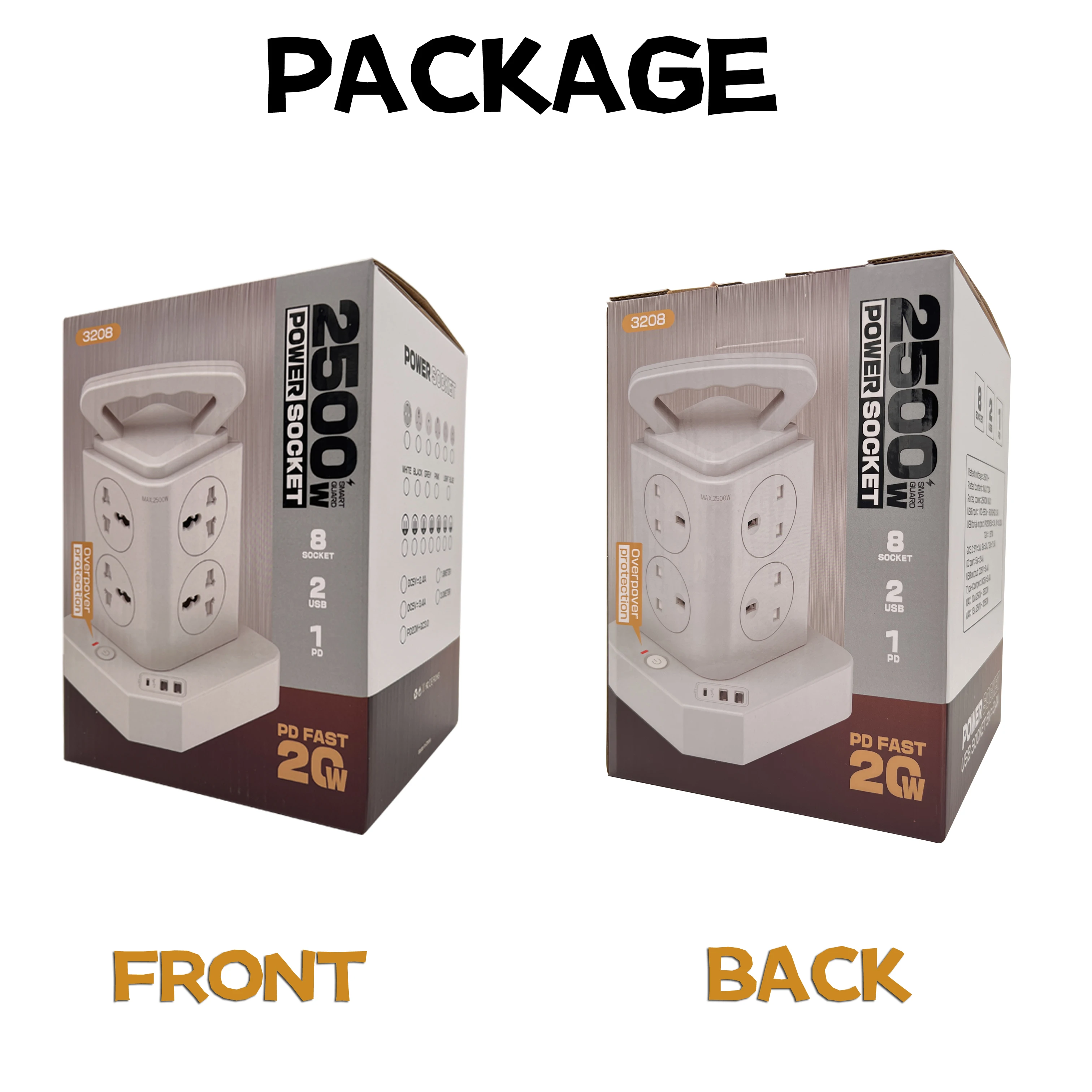 Custom Logo Universal Power Socket Extension Electrical Socket With ...