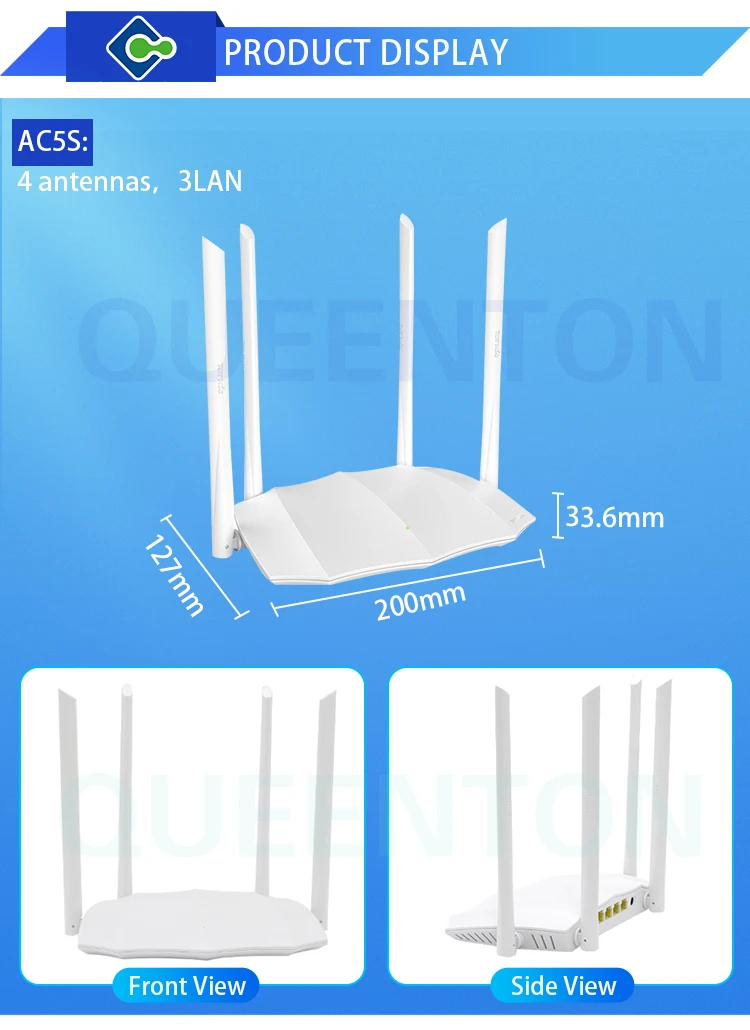 Tenda Ac5 Ac5s Smart Dual Band 5dbi External Antenna Home Ac1200m ...