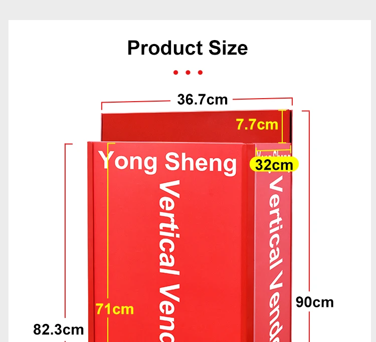 Customized Spring Loaded Auto Lift Display Beverage Vertical Vender For ...