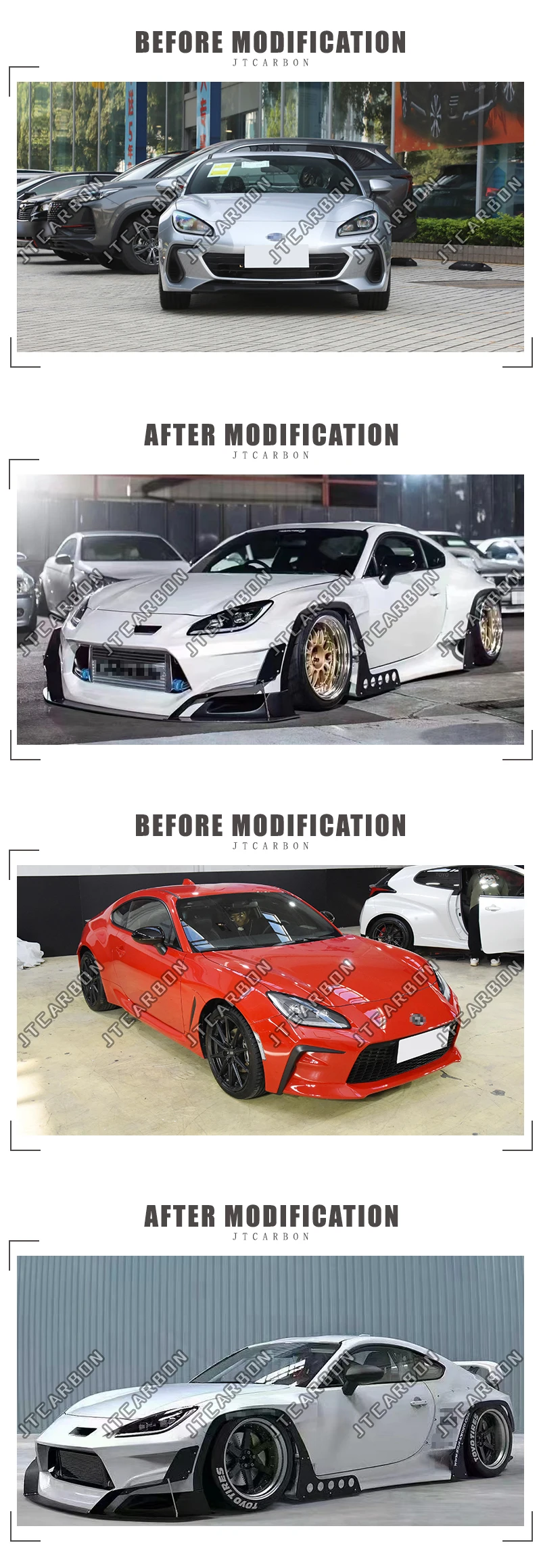 Toyota GR86 Body Kit - Upgrade with Rocket Bunny Style