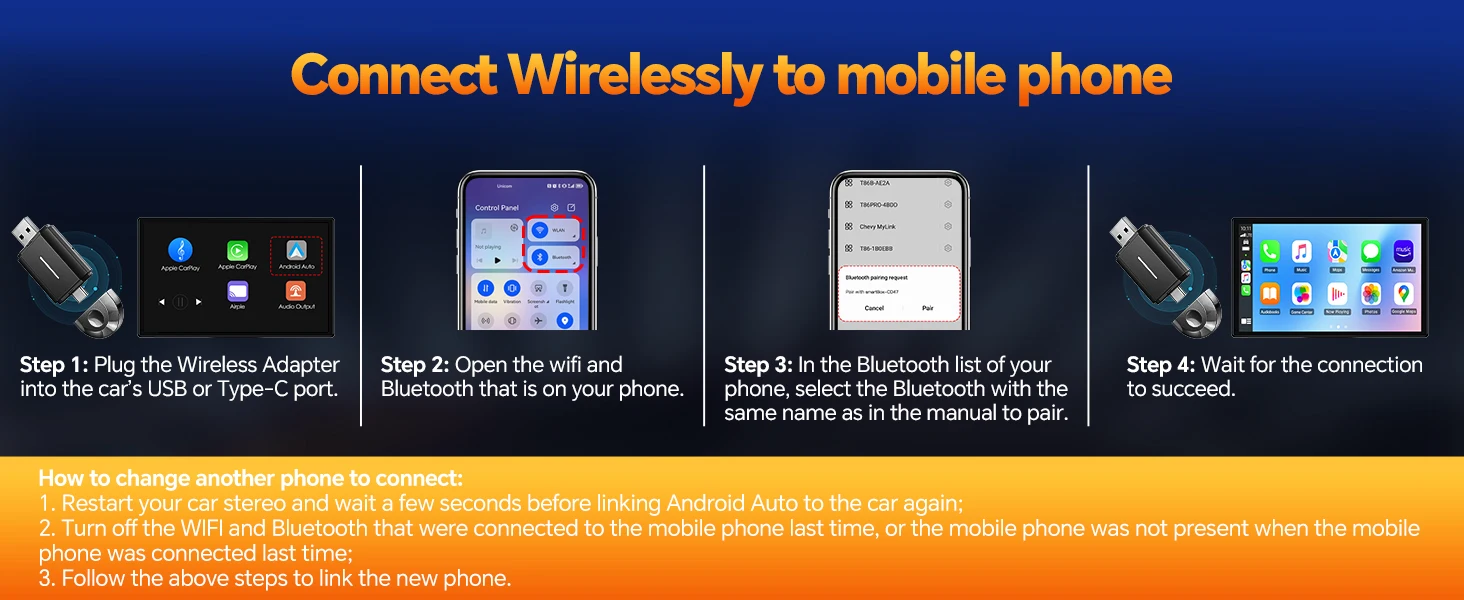 Phoebus Carplay Wired To Wireless Carplay Dongle Carplay Ai Smart Magic ...