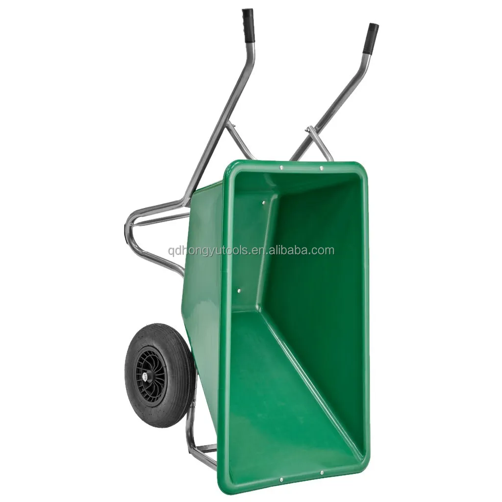 200 Litre Wheelbarrow 250kg Load Capacity for Construction Horse Garden ...