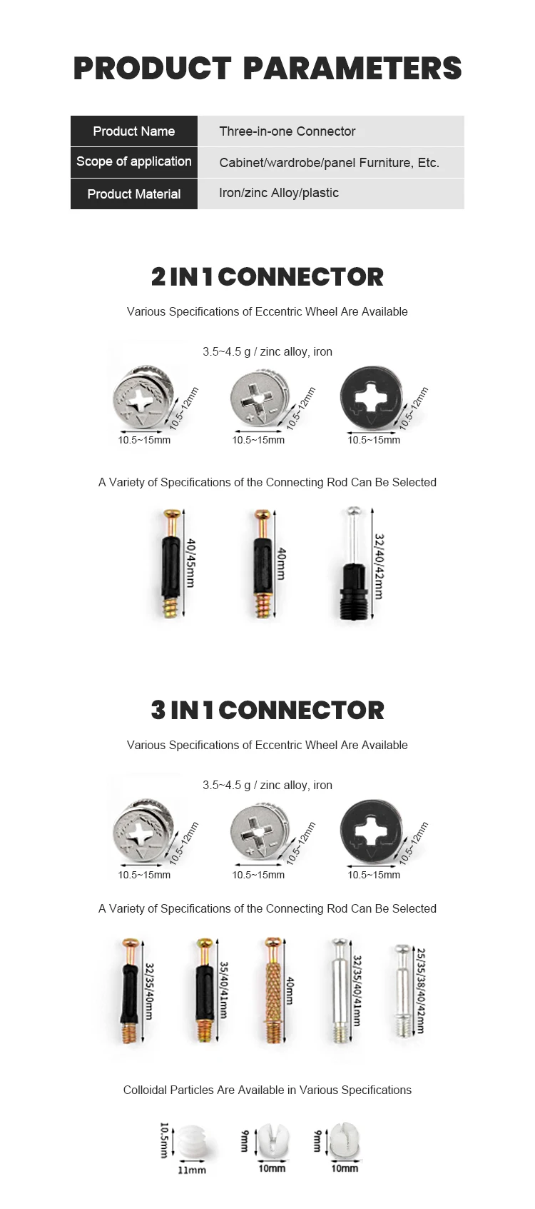 Hidden Invisible Wood Joint Connectors - Durable Nylon Fasteners for ...
