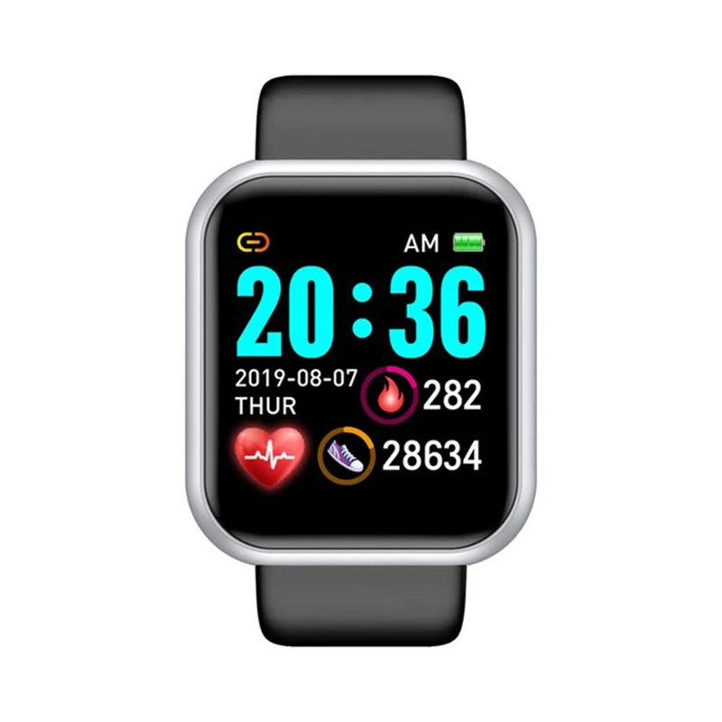 Y68 D20 Smart Watch - Fitness Trackers with Blood Pressure