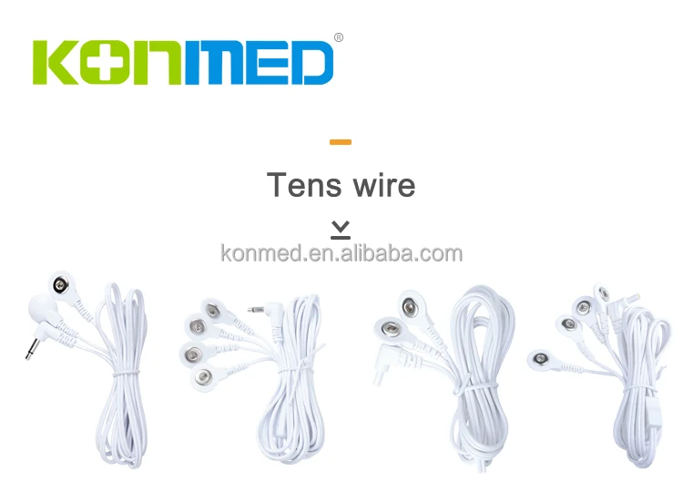 2 Snap On Lead Wire Tens & Ems Unit Replacement Durable Lead Wire With ...