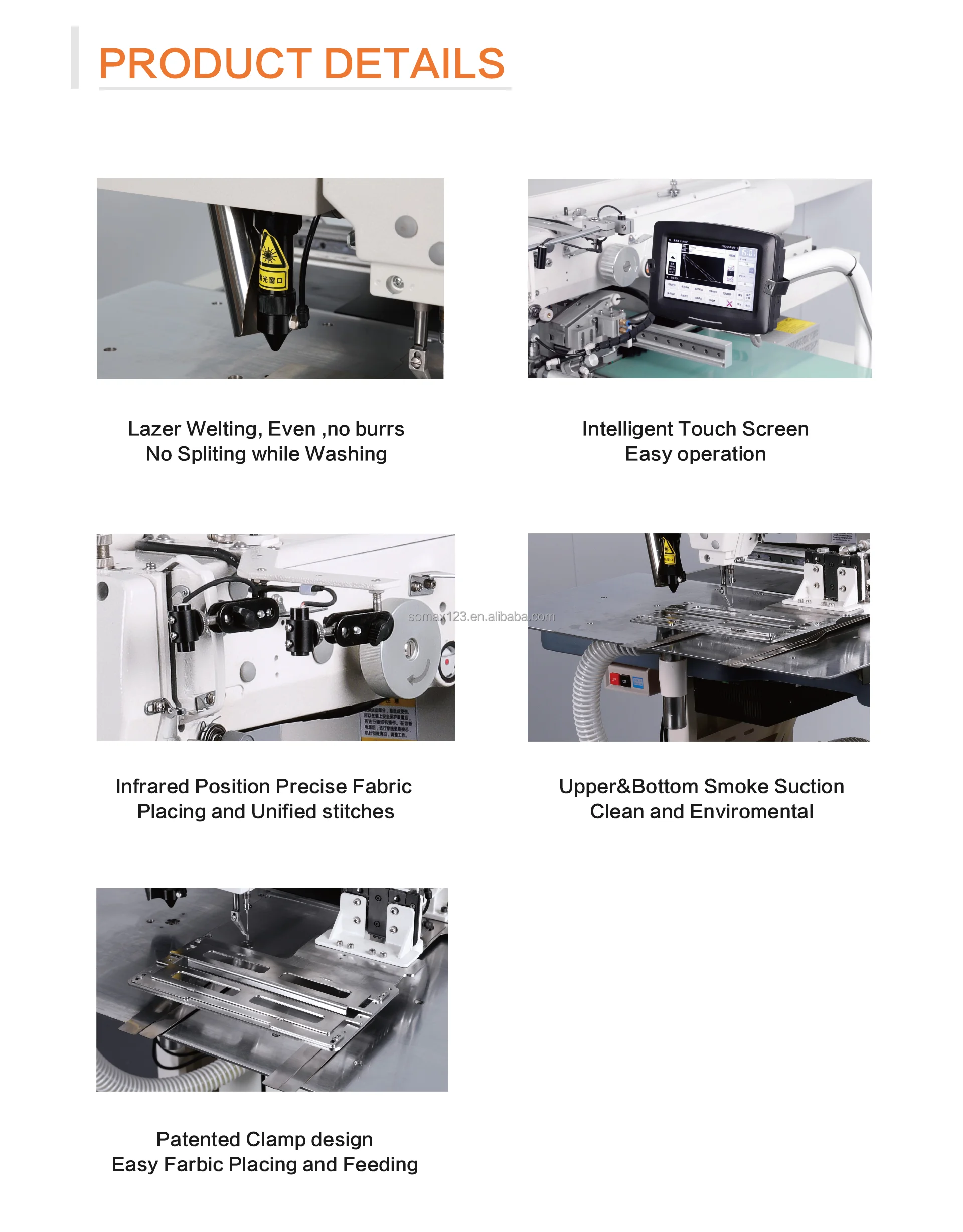 Automatic Jeans Zipper Pocket Sewing Machine - SOMAX