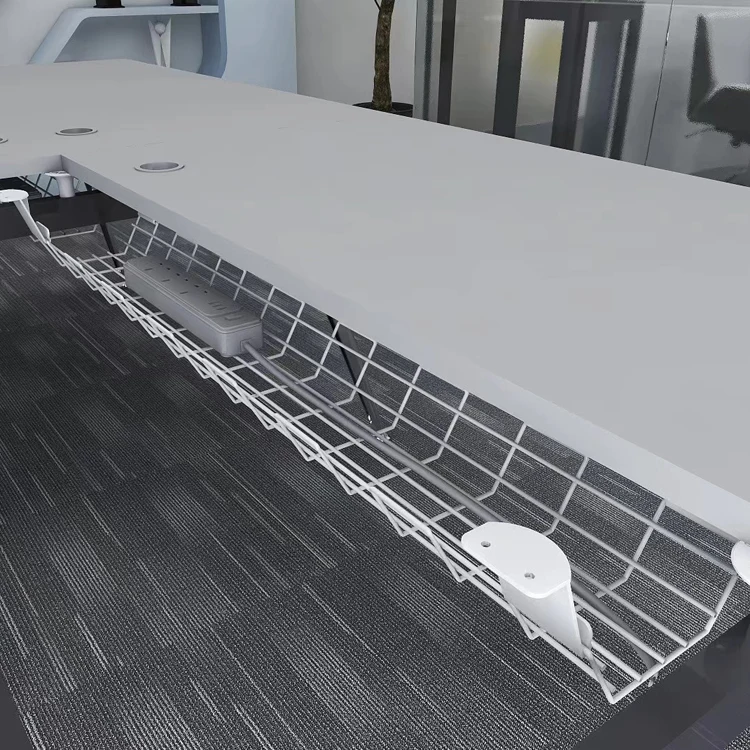 Office Furniture Cable Tray Cable Management Tray Under Desk Basket ...