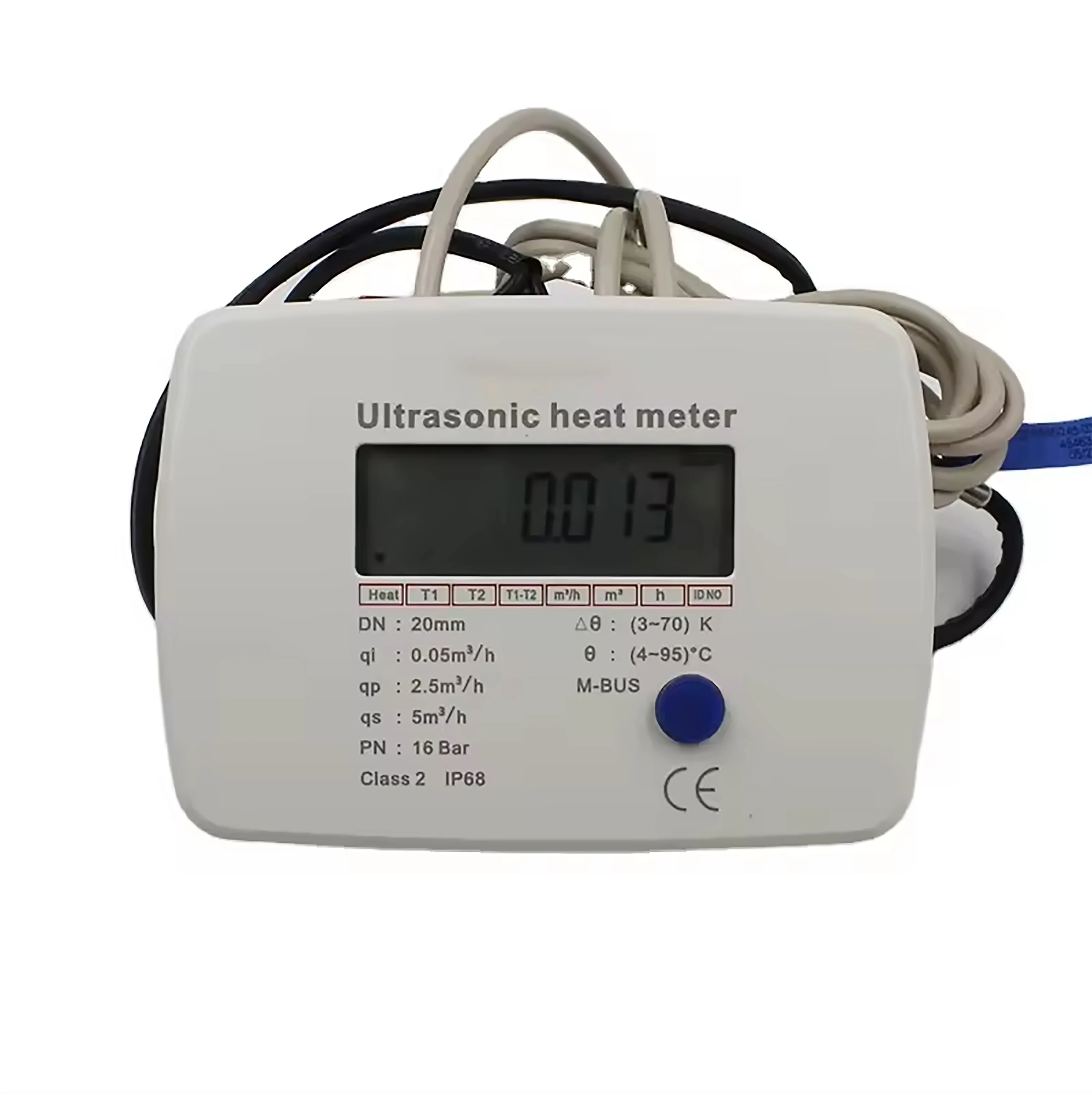 Pipe Connection IP68 Ultrasonic Heat Meter BTU Meter Water Brass OEM ...