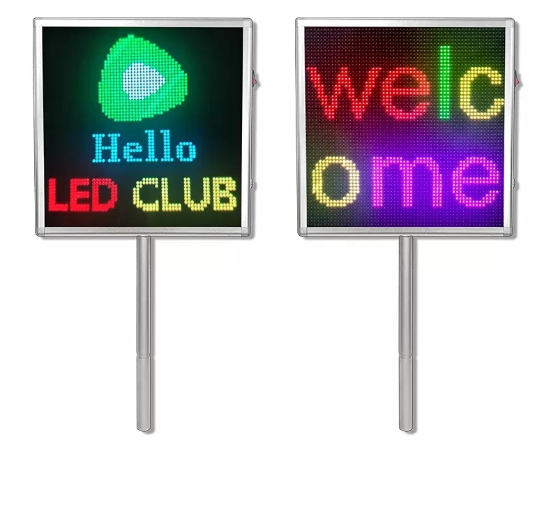 App Programmable Led Sign Usb Rechargeable Advertising Led Display ...