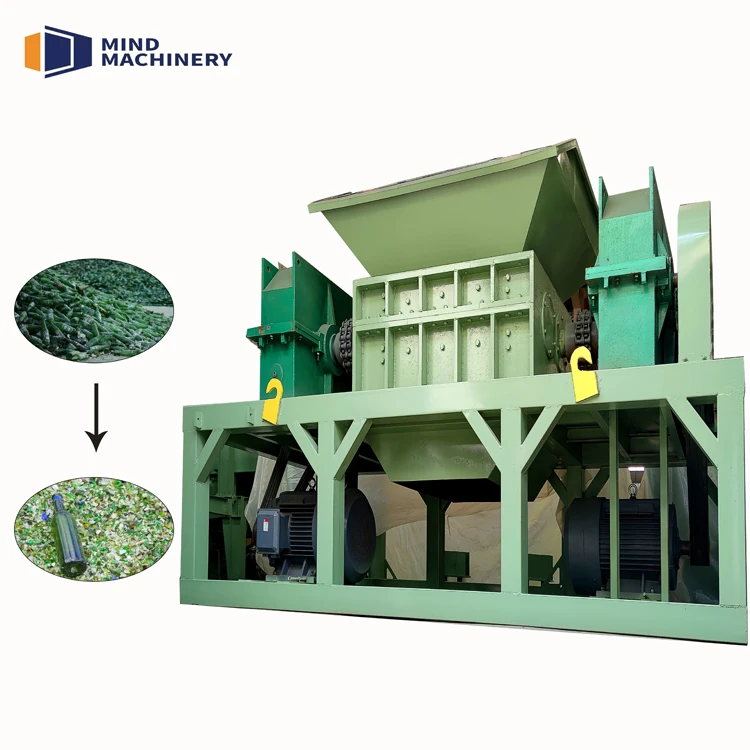 Double Axis Scrap Metal Crusher - Buy Metal Scrap Iron Dual Axis Large ...