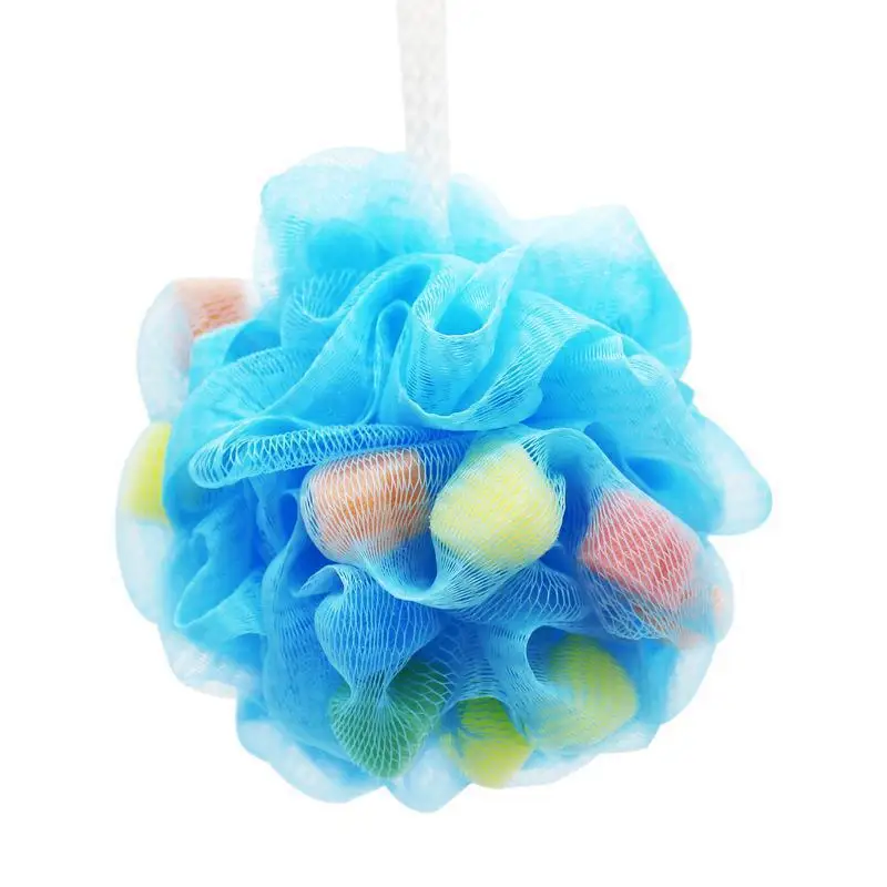 Custom Pe Mesh Material Exfoliating Sponge Ball Body Shower Scrub ...