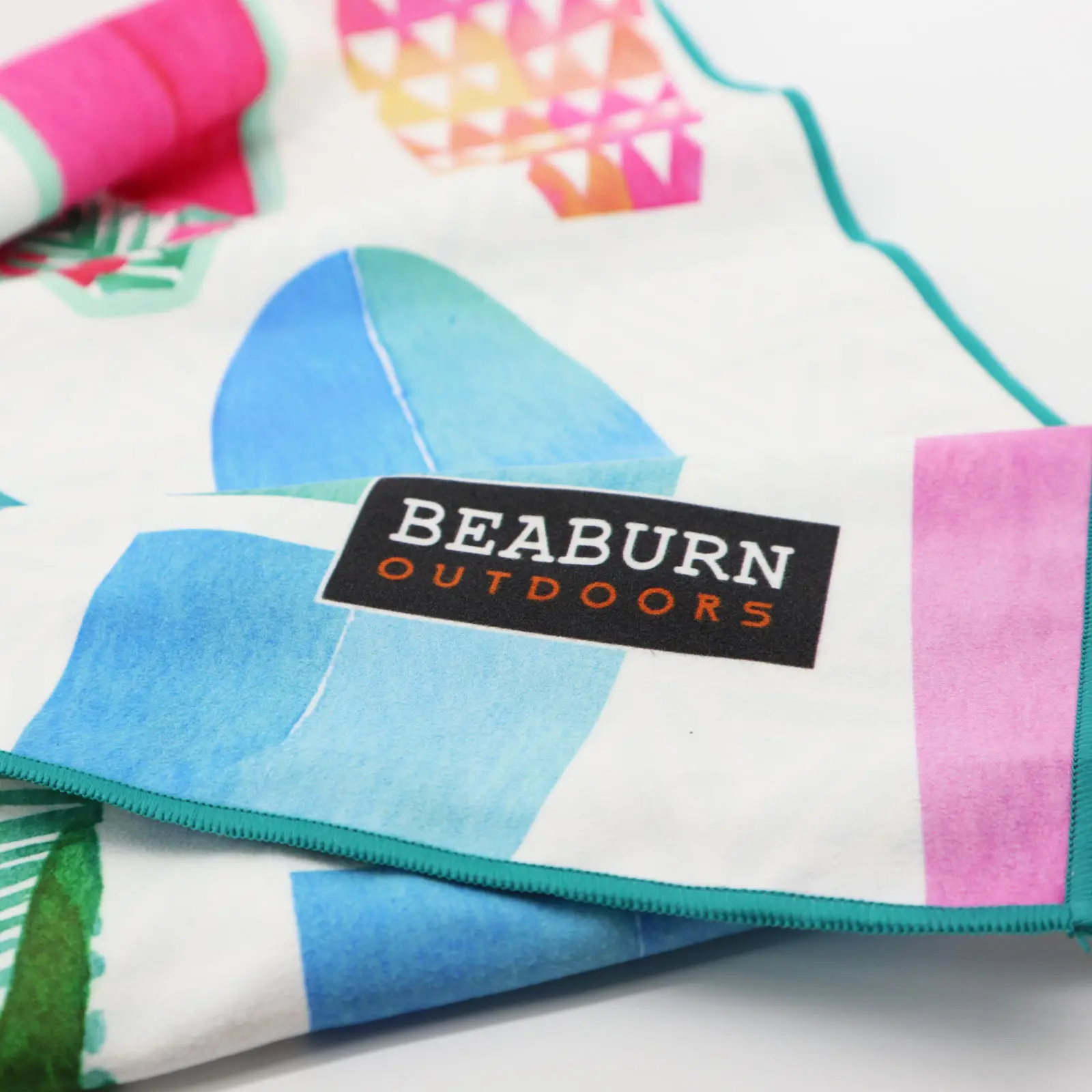 Sand Proof Beach Towel with Corporate Logo - Quick Dry