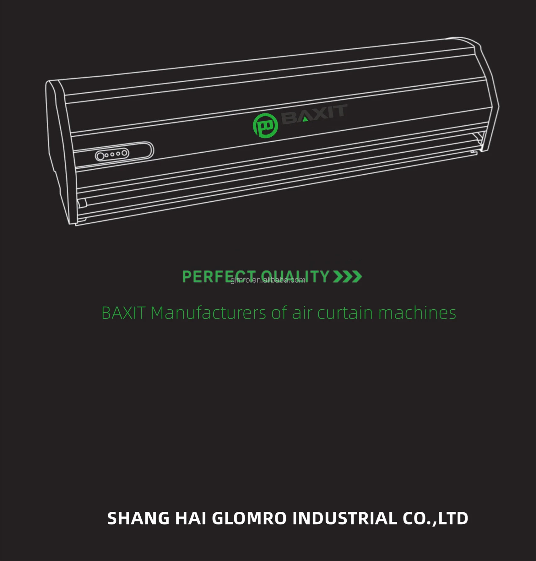 Air Curtain Machine Simple Cross Flow Air Curtain Machine Remote ...