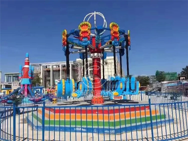 Thrilling Airborne Rides - Spiral Jet Double Flying Chairs