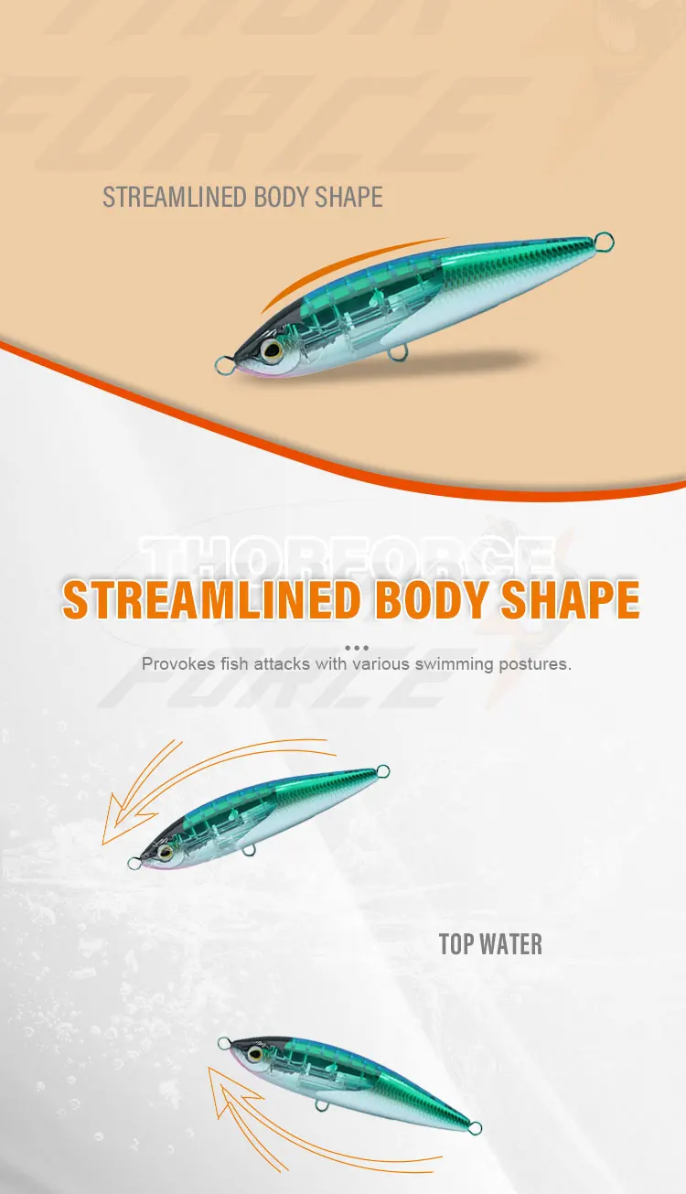 Thorforce New Design Pencil Lure 190mm 88g Saltwater Fishing Long ...