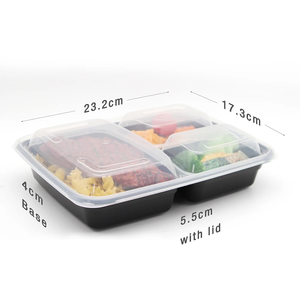 Disposable Microwave PP Fast Food Container Box with Lid