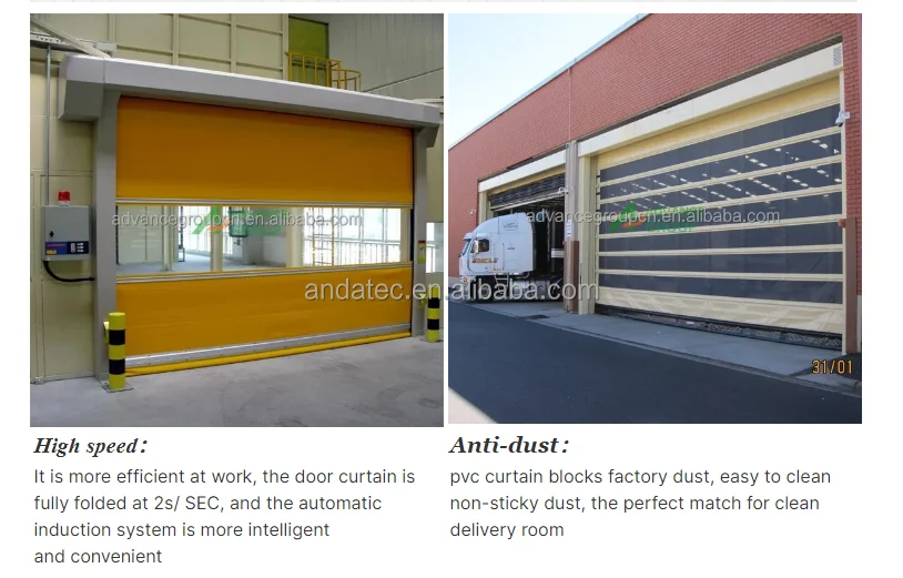 Factory Fast Roller Shutter Automatic Pvc High Speed Doors - Buy Radar ...
