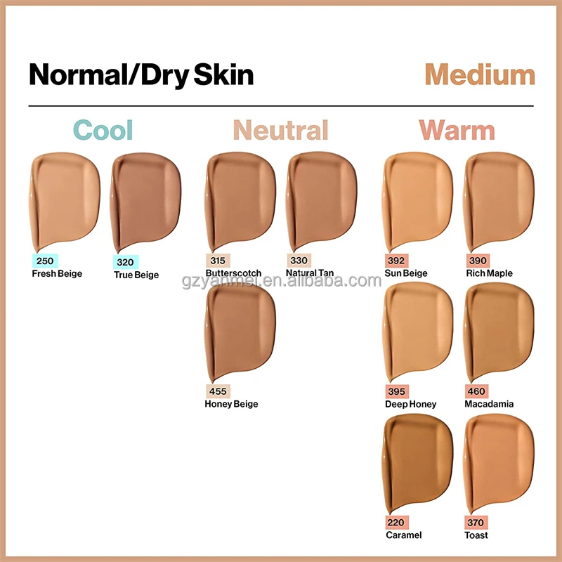 Light Medium Dark Shades SPF 20 Sunblock Liquid Foundation