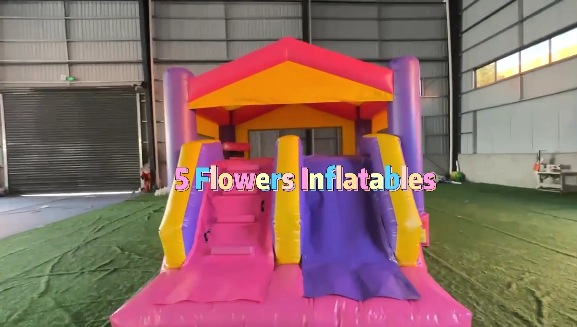 Pink Purple Slide Combo Castillo Inflable Jumpers Inflatable Castle ...