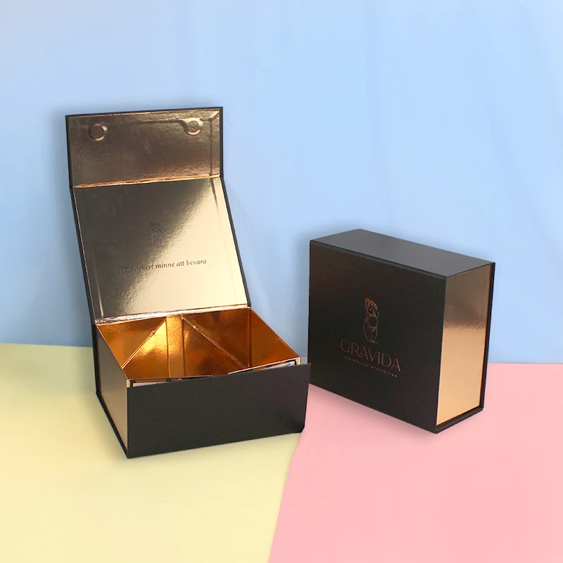 Minglai Luxury Packaging - Elegant Rose Gold Gift Box